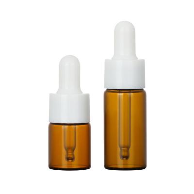 China Engraving Cosmetic Dropper Bottle 1oz Capacity Amber Clear Round for sale