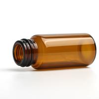 China Engraving Cosmetic Dropper Bottle 1oz Capacity Amber Clear Round for sale