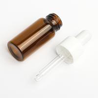 China Engraving Cosmetic Dropper Bottle 1oz Capacity Amber Clear Round for sale