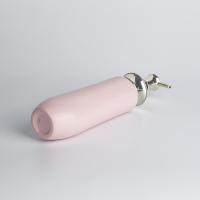 China Luxury 300ml 500ml 700ml PET White Pink Unit Popular Customize Logo Gold Pump Plastic Shampoo Bottle for sale