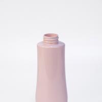 China Luxury 300ml 500ml 700ml PET White Pink Unit Popular Customize Logo Gold Pump Plastic Shampoo Bottle for sale