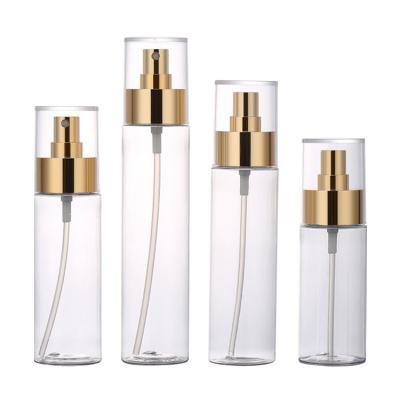China Alcohol Transparent Plastic Spray Bottle Cylinder 40mm Diameter for sale