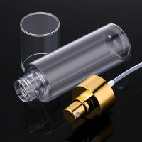 China Alcohol Transparent Plastic Spray Bottle Cylinder 40mm Diameter for sale