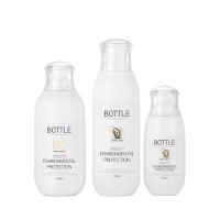 China White 2 Oz Clear Plastic Spray Bottles PET Material Round Shape for Perfume for sale