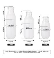 China White 2 Oz Clear Plastic Spray Bottles PET Material Round Shape for Perfume for sale