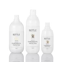China White 2 Oz Clear Plastic Spray Bottles PET Material Round Shape for Perfume for sale