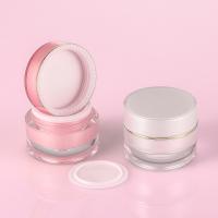 China Coloured PP Plastic Cream packaging Jar With White Lid Skin Care 10g 20g 30g for sale