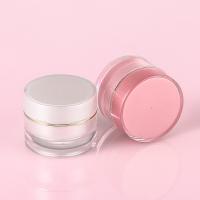 China Coloured PP Plastic Cream packaging Jar With White Lid Skin Care 10g 20g 30g for sale