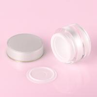 China Coloured PP Plastic Cream packaging Jar With White Lid Skin Care 10g 20g 30g for sale