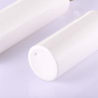 China High Quality PET Round White Unilever Empty Airless Cosmetic Packaging Plastic Lotion Shampoo Bottles With Diamond Cap for sale