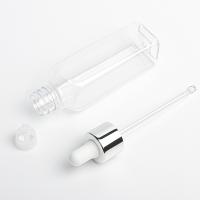China 2 oz Cosmetic Dropper Bottle PET material 30mm width for skin care product for sale