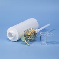 China White Round Empty Airless Lotion Container Small Eco Friendly 300ml Mini Lotion Luxury Shampoo Bottle for sale