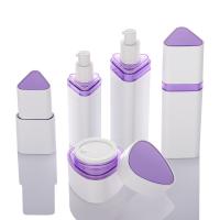 China Hot Stamping Cosmetic Packaging Sets Triangular Violet Serum for sale