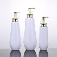 China Gold Pump Empty Liquid Cleanser Cosmetic Packaging Pet Squeeze 500ml Pink Shampoo Bottle for sale