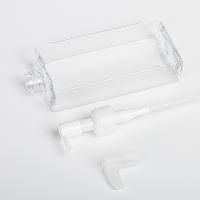 China Clear Empty Round Body Lotion Cosmetics Packaging Containers Plastic Pump Facial Cleansing Oil Bottl for sale