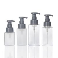 China Frosted Cosmetic Foam Bottle Square Shape Hot Stamping ODM Available for sale