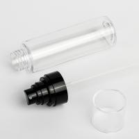 China 100ml Empty Clear Plastic Spray Bottle , Cylindrical Spray Bottle For Cosmetics for sale