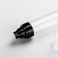 China 100ml Empty Clear Plastic Spray Bottle , Cylindrical Spray Bottle For Cosmetics for sale
