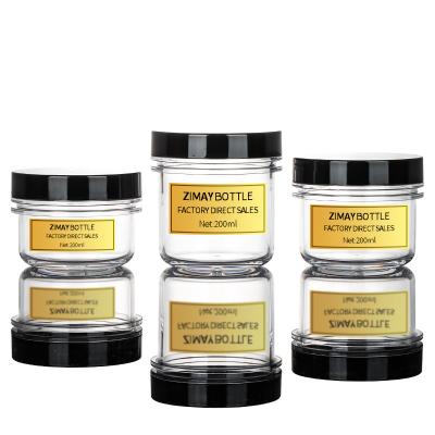 China 6oz Cream Packaging Jar , Recycled plastic containers for beauty products for sale
