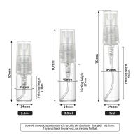 China Travel Cosmetic Spray Bottle 5ML Clear Plastic Spray Bottles Recyclable for sale