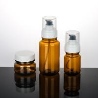 China PET Plastic Cosmetic Jars With Lids Airtight Leakproof Refillable for sale