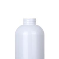 China 400ml Empty Containers Round Lotion Plastic PET Shampoo And Conditioner Airless Pump Bottle for sale