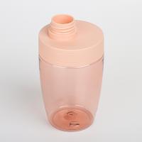 China PET Round Bottom Empty Clear Blue 500ml Shower Gel And Lotion Milk Container Set Pet Plastic Bottles for sale
