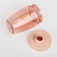 China PET Round Bottom Empty Clear Blue 500ml Shower Gel And Lotion Milk Container Set Pet Plastic Bottles for sale