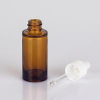 China Oil Cosmetic Dropper Bottle 1oz Capacity Hot Stamping Surface for sale