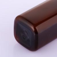 China Luxury amber 200ml 300ml 400ml 1000ml Boston body lotion cosmetic unique shampoo bottle gold top for sale