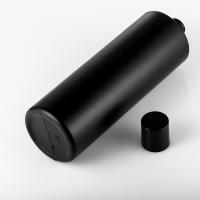 China Frosted 100ml Plastic Bottle With Screw Cap PE Black Plastic Material for sale