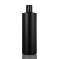 China Frosted 100ml Plastic Bottle With Screw Cap PE Black Plastic Material for sale