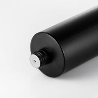 China Frosted 100ml Plastic Bottle With Screw Cap PE Black Plastic Material for sale