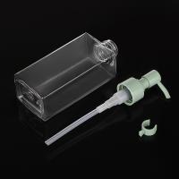 China 180ml Clear Oil Packaging Container Shampoo And Conditioner Set Square Lotion Pump Bottle Plastic 200ml for sale