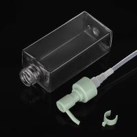China 180ml Clear Oil Packaging Container Shampoo And Conditioner Set Square Lotion Pump Bottle Plastic 200ml for sale
