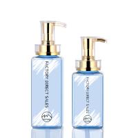 China Hot Stamping Cosmetic Lotion Bottle With Pump 61mm Width ODM Available for sale