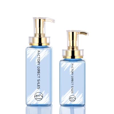 China Hot Stamping Cosmetic Lotion Bottle With Pump 61mm Width ODM Available for sale