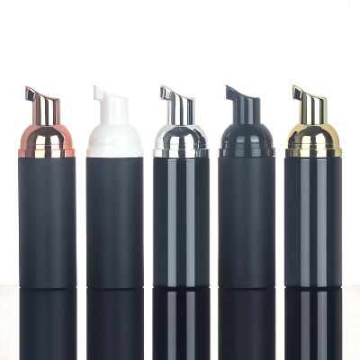 China Clear Black 2 Oz Foam Pump Bottles 130mm Height 35.5mm Diameter for sale