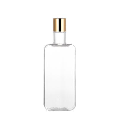 China Plastic Disc Cap Bottle Squeezable Airless 300ml With Gold Screw Cap for sale