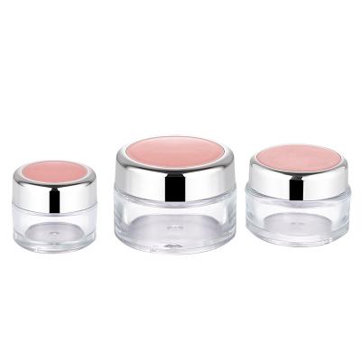 China Round Cream Packaging Jar 20g Acrylic Material UV Printing 50mm Width for sale