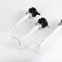 China Transparent Luxury Lotion Pump Bottle PETG Plastic Material 350ML for sale