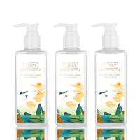 China Transparent Cosmetic Lotion Bottle Luxury Biodegradable 300ML for sale