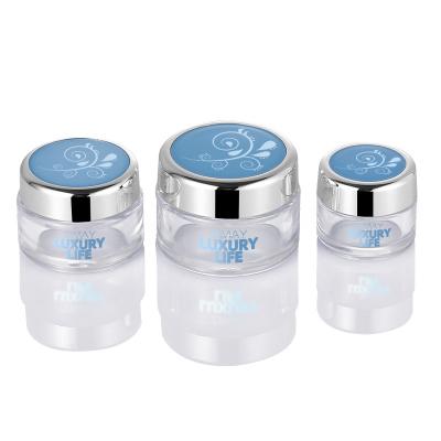 China ODM Cream Packaging Jar , 15g Plastic Decorative Jars 40mm Width for sale
