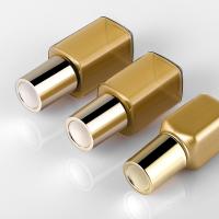 China 15ml Travel Empty Bottle Set Gold Color OEM Available For Skin Care for sale