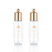 China Frosted Gold Empty Travel Bottle Set 30ml capacity for Toner for sale