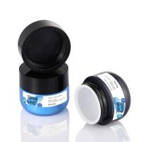 China Black Cream Packaging Jar Refillable Reusable For Lotions And Creams 4 Oz for sale