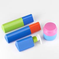 China Screw Cap Cosmetic Packaging Sets , 150ml 200ml Plastic Cosmetic Containers for sale