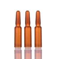 China Amber Plastic Serum Vials Ampoule For Cosmetic Essence 1ml Capacity for sale