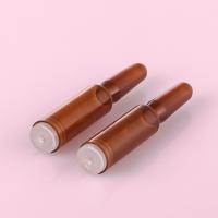 China Amber Plastic Serum Vials Ampoule For Cosmetic Essence 1ml Capacity for sale