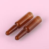 China Amber Plastic Serum Vials Ampoule For Cosmetic Essence 1ml Capacity for sale